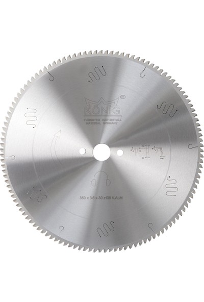 Teknik Testere 350X3.6X30-32 mm 108 Diş Pvc Alüminyum Daire Testere Teknik Testere 350X3.6X30-32 mm 108 Diş Pvc Alüminyum Daire Testere