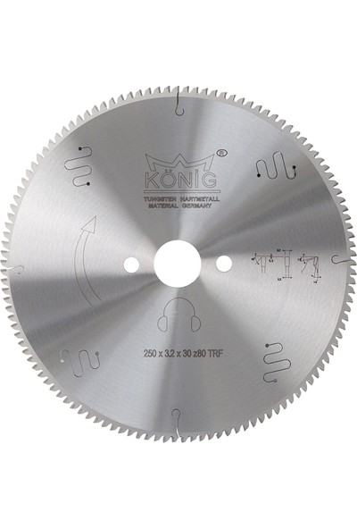 Teknik Testere König 250X3.2X30 mm 80 Trf Dişli Elmas Uçlu Hassas Kesim Daire ( Sessiz ) Testere Teknik Testere König 250X3.2X30 mm 80 Trf Dişli Elmas Uçlu Hassas Kesim Daire ( Sessiz ) Testere