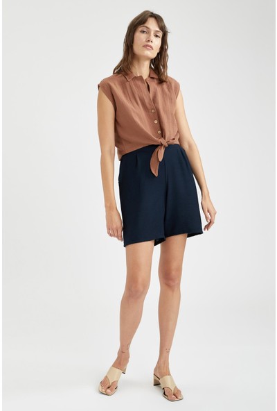 DeFacto Elastik Belli Cepli Şort DeFacto Elastik Belli Cepli Şort