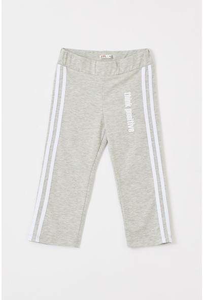 DeFacto Kız Çocuk Slogan Baskılı Kapri Boy Tayt T5467A621SP