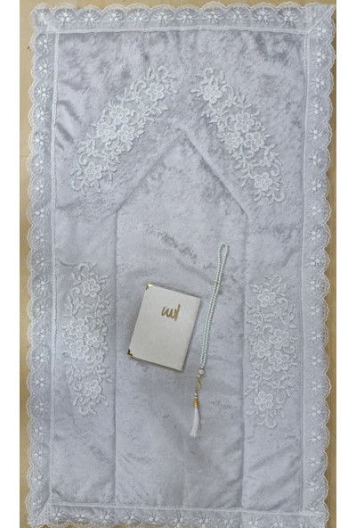Lamazi Home Lamazihome 3 Parça Gri Seccade Seti Seccade Takımı Çeyizlik Papatya Lamazi Home Lamazihome 3 Parça Gri Seccade Seti Seccade Takımı Çeyizlik Papatya