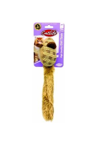 Catlife Kediler Için Uzun Peluş Kuyruklu Fare Oyuncak
