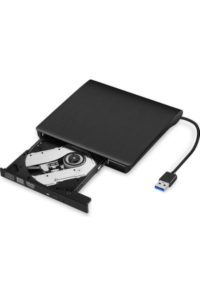 Wozlo Harici USB 3.0 Optik Sürücü DVD Rw Writer Yazıcı - Siyah