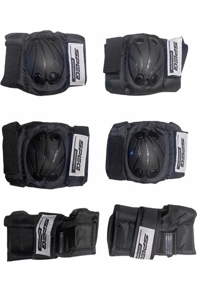 Speq Dizlik Dirseklik Koruma Seti Bisiklet Paten Kaykay Xs Beden - Siyah Speq Dizlik Dirseklik Koruma Seti Bisiklet Paten Kaykay Xs Beden - Siyah