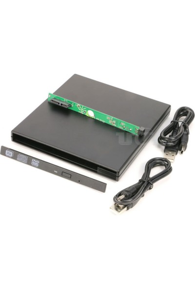Wozlo USB 2.0 Sata 12.7mm DVD Rw Writer Optik Okuyucu Harici Caddy Kutusu Wozlo USB 2.0 Sata 12.7mm DVD Rw Writer Optik Okuyucu Harici Caddy Kutusu
