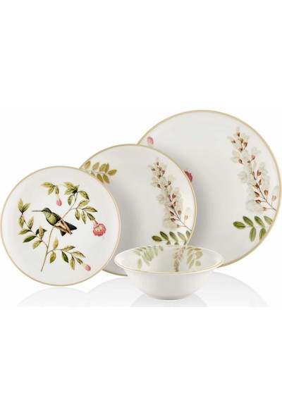 The Mia Viona Porselen Yemek Seti 24 Parça