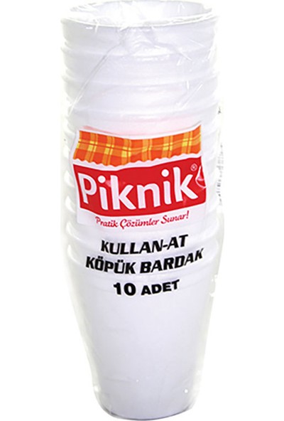 Piknik Köpük Bardak 10'lu