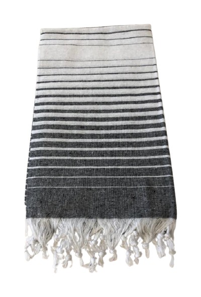 Made By Sade Siyah Pamuk Peştemal Made By Sade Siyah Pamuk Peştemal