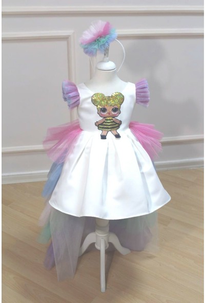 Astar Kostüm Çok Renkli Uzun Etekli Lol Çocuk Abiye Elbise Kostüm Astar Kostüm Çok Renkli Uzun Etekli Lol Çocuk Abiye Elbise Kostüm