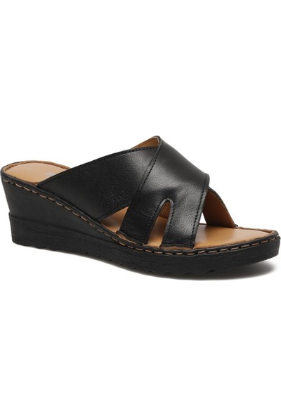 Polaris 162027.Z1FX Siyah Kadın Terlik