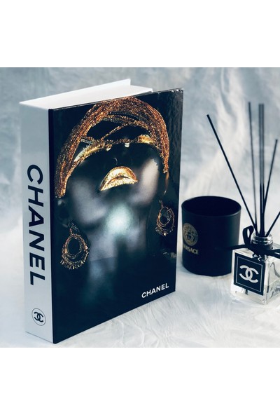Lovely Book & Book Chanel Afrika Kadın Figürlü Açılabilir Dekoratif Kitap Kutusu 27 x 19 x 4 cm Lovely Book & Book Chanel Afrika Kadın Figürlü Açılabilir Dekoratif Kitap Kutusu 27 x 19 x 4 cm