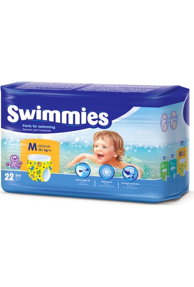 Swimmies Mayo Bebek Bezi Medium 12+ kg 2 Paket 22'li