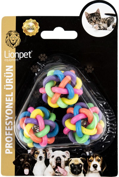 Lion Pet Kedi Oyuncağı Zilli Oyuncak 3 Lü Lion Pet Kedi Oyuncağı Zilli Oyuncak 3 Lü