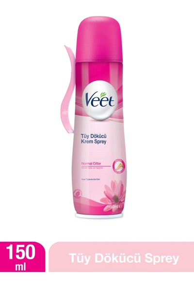 Veet Normal Ciltler Için Tüy Dökücü Sprey Krem 150 ml Veet Normal Ciltler Için Tüy Dökücü Sprey Krem 150 ml