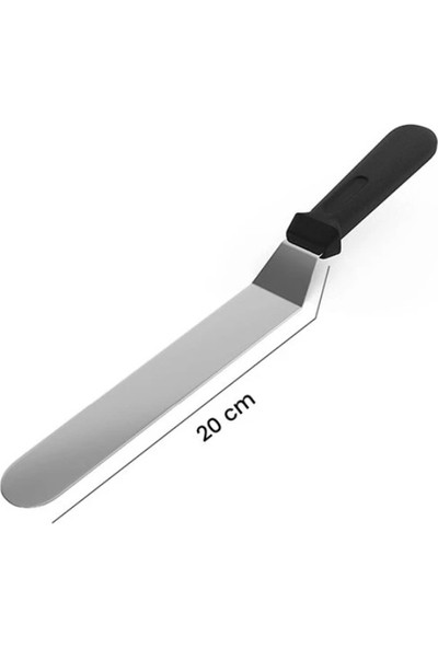 Güleryüz Ithalat Eğik ve Oval Uçlu Pasta Sıvama Spatulası 20 cm. Güleryüz Ithalat Eğik ve Oval Uçlu Pasta Sıvama Spatulası 20 cm.