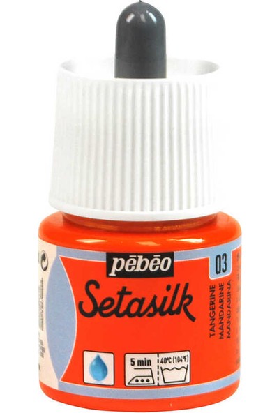 Pebeo Setasilk Ipek Boya 45 ml Şişe - 03 Tangerine Pebeo Setasilk Ipek Boya 45 ml Şişe - 03 Tangerine