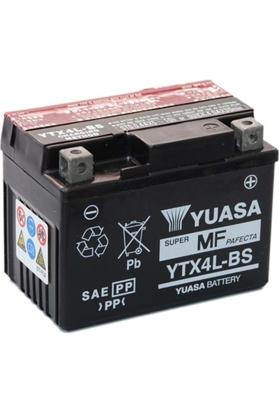 Yuasa YTX4L-BS 12 Volt 3.2 Ah 50A Motosiklet Aküsü Yuasa YTX4L-BS 12 Volt 3.2 Ah 50A Motosiklet Aküsü