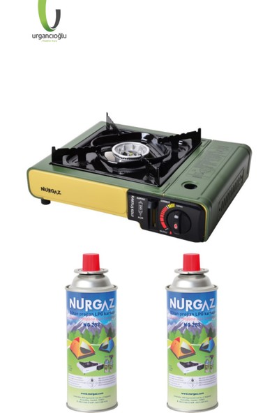 Nurgaz Ng 501 Tekli Portatif Ocak + 2 Adet Kartuş Nurgaz Ng 501 Tekli Portatif Ocak + 2 Adet Kartuş