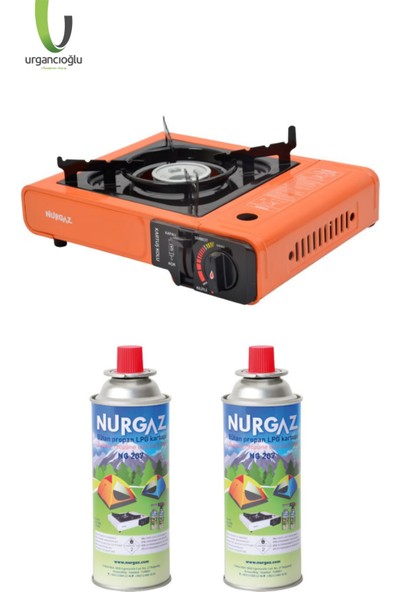Nurgaz Ng 501 Tekli Portatif Ocak + 2 Adet Kartuş Nurgaz Ng 501 Tekli Portatif Ocak + 2 Adet Kartuş