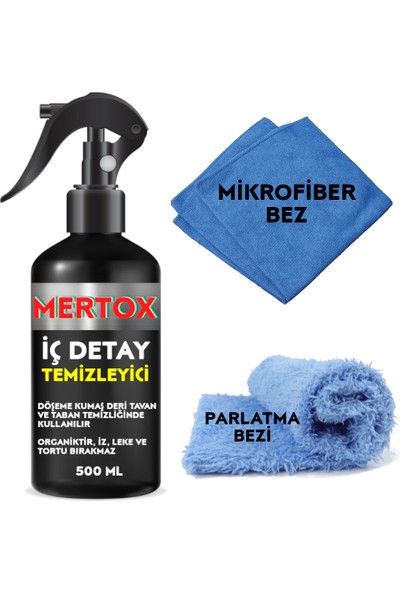 Mertox Oto Iç Detay Koltuk Deri Vinil Döşeme Temizleyici Sprey 500ML Temizleme Solüsyon Bakım Koruma Mertox Oto Iç Detay Koltuk Deri Vinil Döşeme Temizleyici Sprey 500ML Temizleme Solüsyon Bakım Koruma
