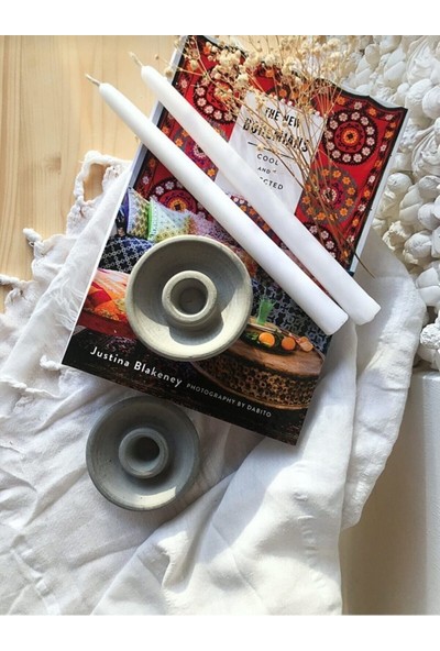 Beriş Bahçem Dekor Tall Beton 2'li Şamdan Mumluk Ham Beton Şamdan Beriş Bahçem Dekor Tall Beton 2'li Şamdan Mumluk Ham Beton Şamdan