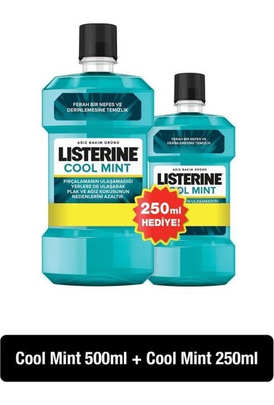 Listerine Ağız Bakım Ürünü 500 + 250 ml