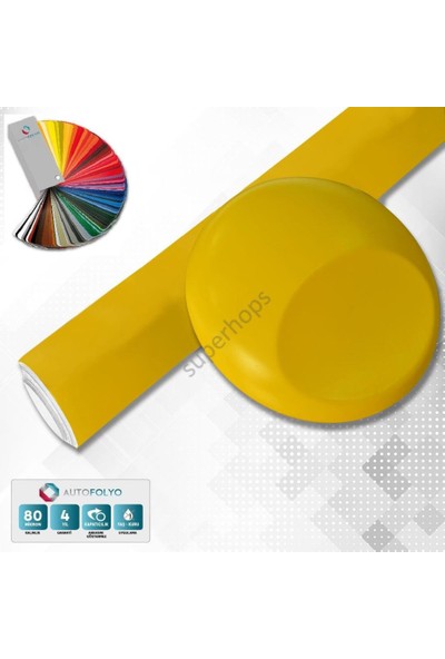 Mat Sarı Folyo 40 Cm-3 Metre