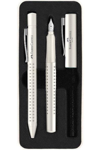 Faber-Castell Grip 2010 Dolma + Tükenmez Kalem Set Hindistan Ceviz Faber-Castell Grip 2010 Dolma + Tükenmez Kalem Set Hindistan Ceviz