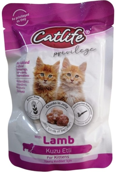 Catlife Clfw-22 Catlife Kitten Kuzu Etli Pouch 85GR 24LÜ Catlife Clfw-22 Catlife Kitten Kuzu Etli Pouch 85GR 24LÜ