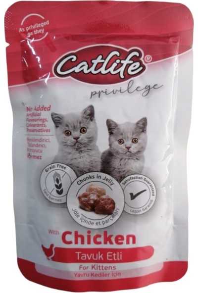 Catlife Kitten Tavuk Etli Pouch 24LÜ Catlife Kitten Tavuk Etli Pouch 24LÜ