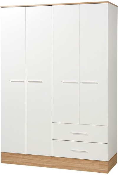 Adore Mobilya Base Genç Odası 4 Kapaklı 2 Çekmeceli Gardırop Adore Mobilya Base Genç Odası 4 Kapaklı 2 Çekmeceli Gardırop