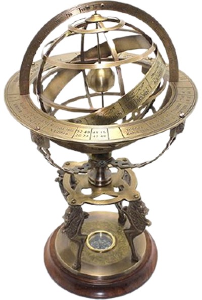 Hediyesahibi Dekoratif Pusulalı Pirinç Horoskop Yıldız Haritası 45*25 cm Hediyesahibi Dekoratif Pusulalı Pirinç Horoskop Yıldız Haritası 45*25 cm