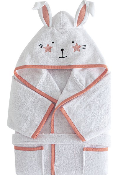 Yataş Bedding Bret Kapüşonlu Bornoz Pamuk Bornoz Renk :somon ve Beyaz 450 Gr/m² (3-4 Yaş) Yataş Bedding Bret Kapüşonlu Bornoz Pamuk Bornoz Renk :somon ve Beyaz 450 Gr/m² (3-4 Yaş)