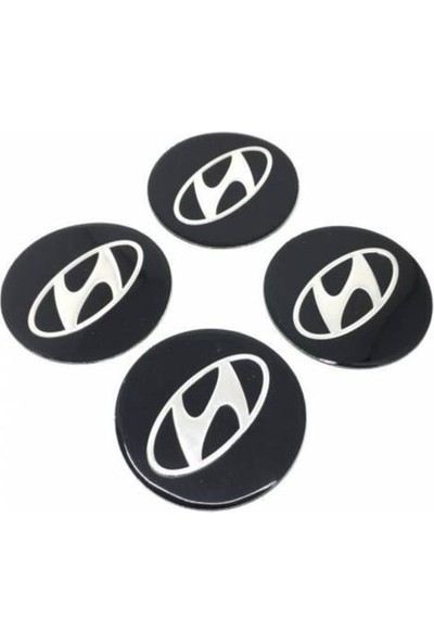 Hyundai Alüminyum Yapıştırma Jant Göbeği 4'lü