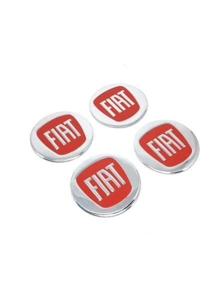 Fiat Alüminyum Yapıştırma Jant Göbeği Kırmızı 4'lü Fiat Alüminyum Yapıştırma Jant Göbeği Kırmızı 4'lü