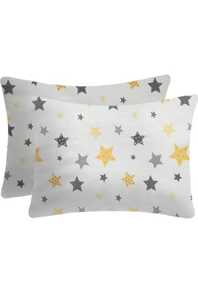 Lief Home %100 Pamuklu Fermuarlı Bebek Yastık Kılıfı | 35X45 ( 2 Adet )