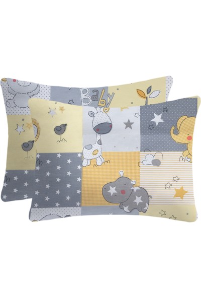 Lief Home %100 Pamuklu Bebek Yastık Kılıfı | 35X45 ( 2 Adet )