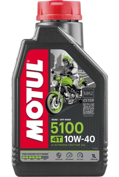 Motul 5100 4t 10W40 Technosynthese 1l Motor Yağı Motul 5100 4t 10W40 Technosynthese 1l Motor Yağı