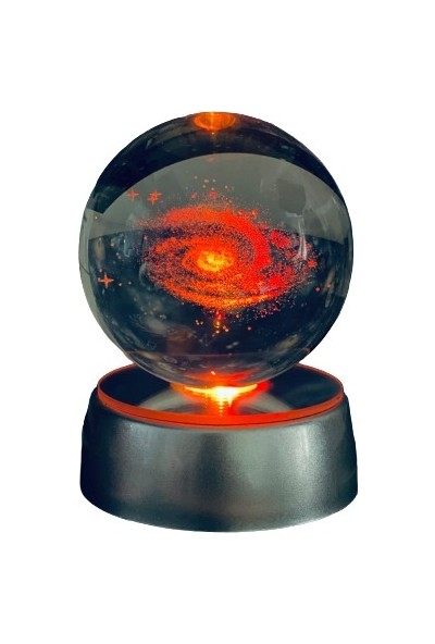 Mini Dünyam Samanyolu Galaxy Işıklı Cam Küre Mini Dünyam Samanyolu Galaxy Işıklı Cam Küre