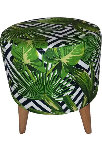 Missworble Yaprak Desenli Puf