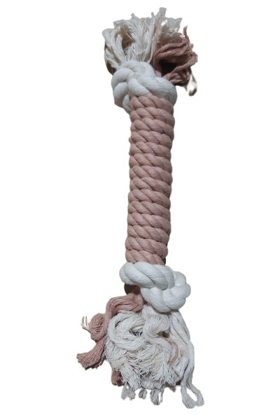 Mino Köpekler Için Düğümlü Stres Ipi Oyuncak (K Halat 2bk) 35 cm Mino Köpekler Için Düğümlü Stres Ipi Oyuncak (K Halat 2bk) 35 cm