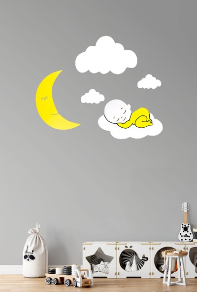 Wood 14 Dizayn Ahşap Çocuk Odası Bebek Bulut Aydede Gece Lambası Wood 14 Dizayn Ahşap Çocuk Odası Bebek Bulut Aydede Gece Lambası