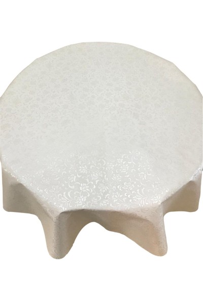 Yüksel Halı Mefruşat Masa Örtüsü Yuvarlak Astarlı Muşamba Pvc 180 cm Çap