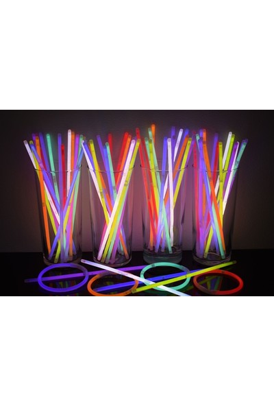 Samur Glow Stick Fosforlu Neon Bileklik 50 Adet Samur Glow Stick Fosforlu Neon Bileklik 50 Adet