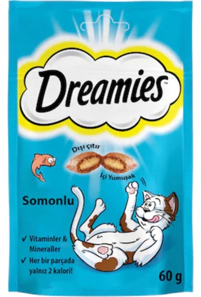 Dreamies Somonlu Kedi Ödül Maması 60 gr Dreamies Somonlu Kedi Ödül Maması 60 gr