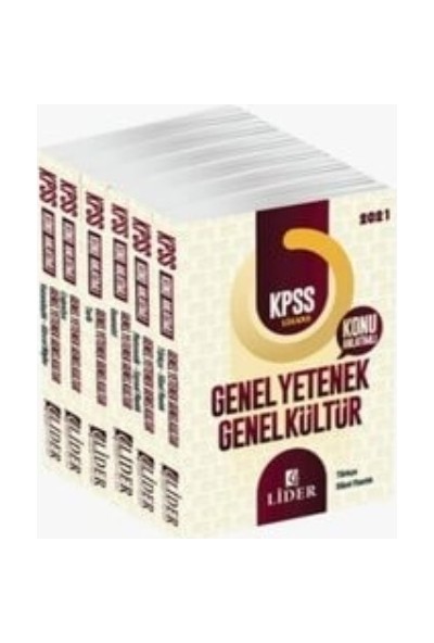 Lider Yayınları Genel Yetenek-Genel Kültür Lisans 6 Li Modül Konu Anlatımı Lider Yayınları Genel Yetenek-Genel Kültür Lisans 6 Li Modül Konu Anlatımı