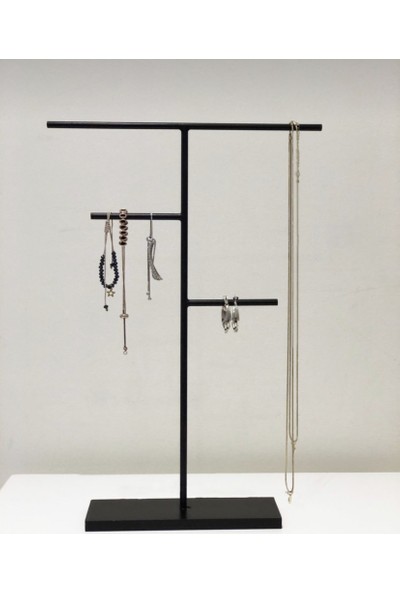 Meloni Takı Ve Aksesuar Standı -Takı Askısı Siyah