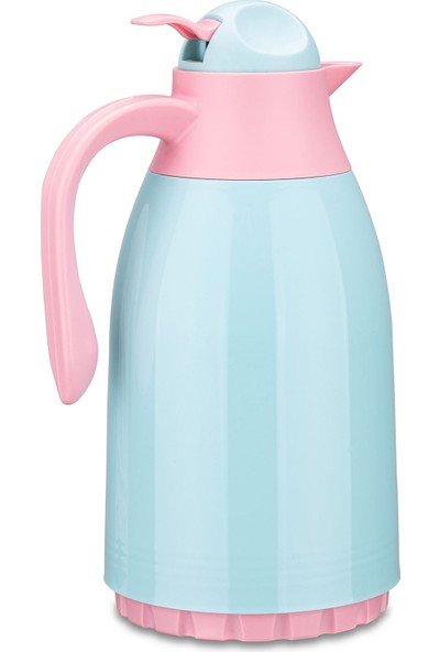 Cooker 1,3 Lt Renkli Cam Termos Pembe-Yeşil Cooker 1,3 Lt Renkli Cam Termos Pembe-Yeşil