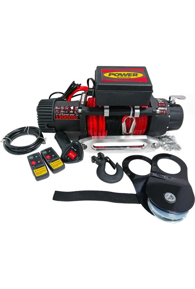 Power Winch 13000 Lb Sentetik Halatlı Off-Road 4x4 Elektrikli Vinç Power Winch 13000 Lb Sentetik Halatlı Off-Road 4x4 Elektrikli Vinç