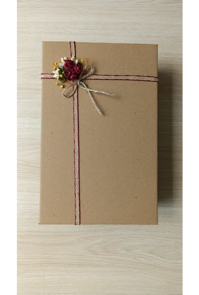 Boxboxpense Kraft Boş Şık Hediye Kutusu 30 x 20 x 10 cm